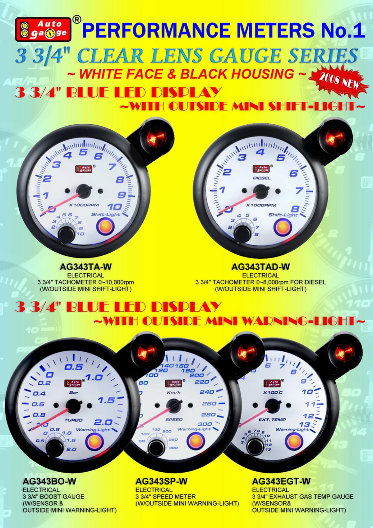 95 Mm 270 Degree Sweep Clear Lens Speedometer - Buy Speedometer,Car ...