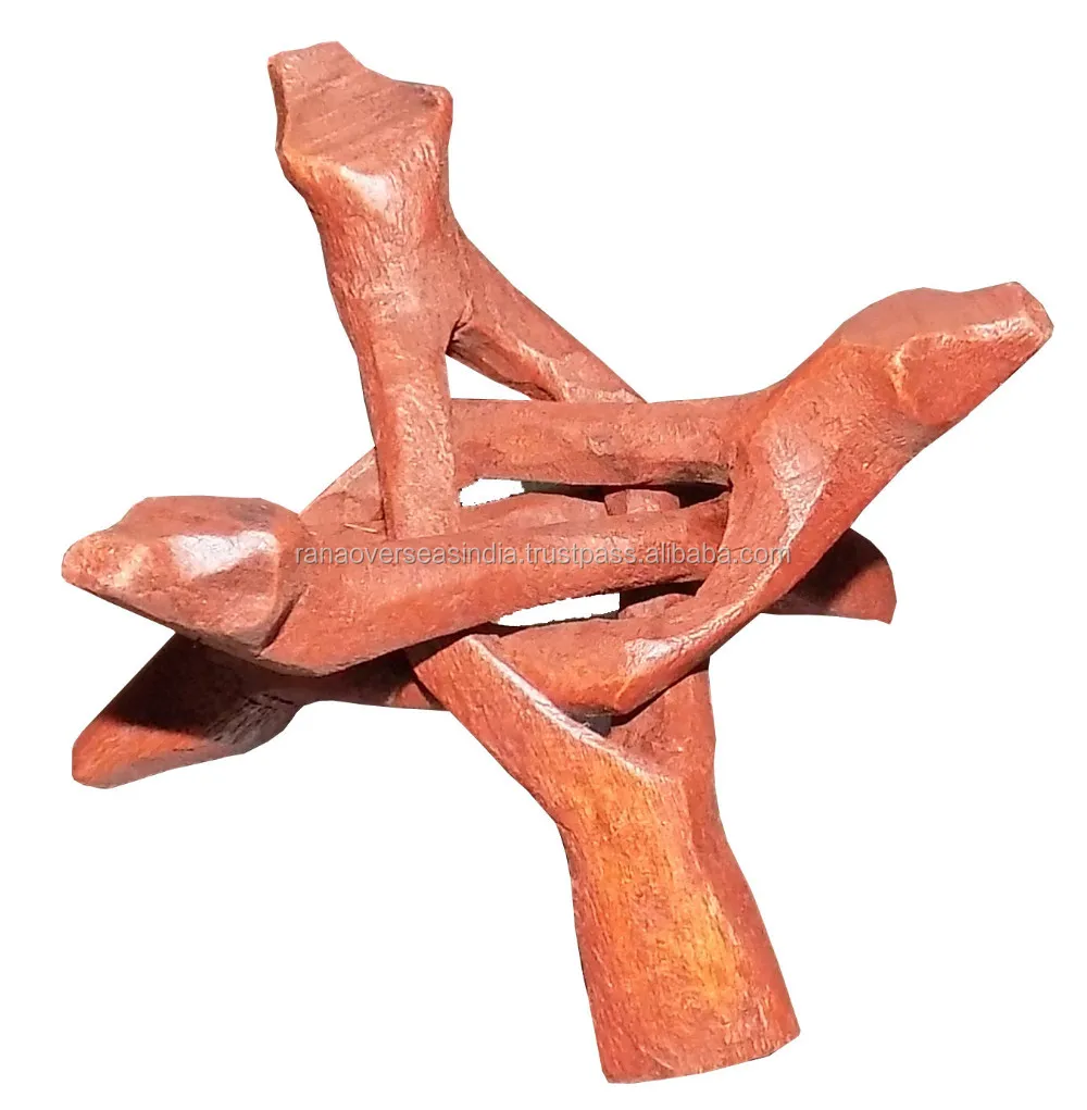 Abalone Shell Stands - Durable Wooden Tripod Stands