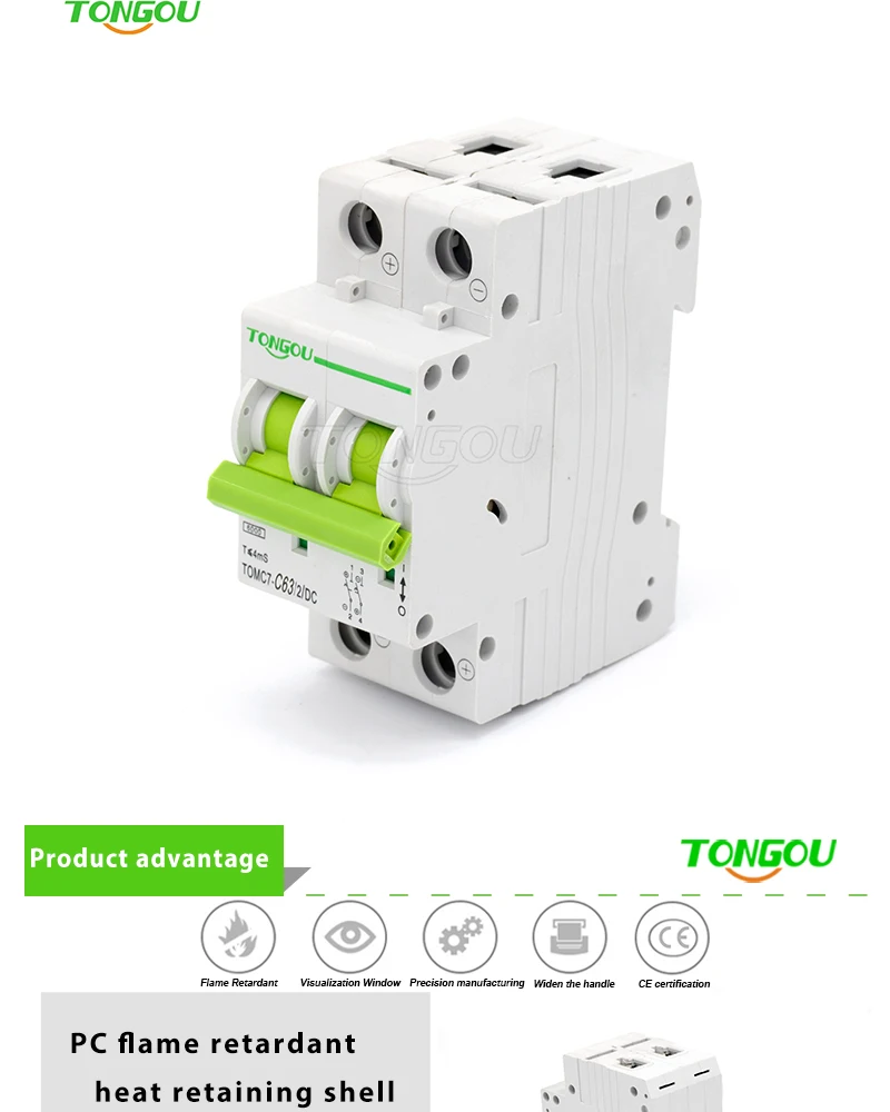 เบรกเกอร์24vdc Mcb 48v Dc Mcb 2เสา110v Dc Mcb - Buy Circuit Breaker ...