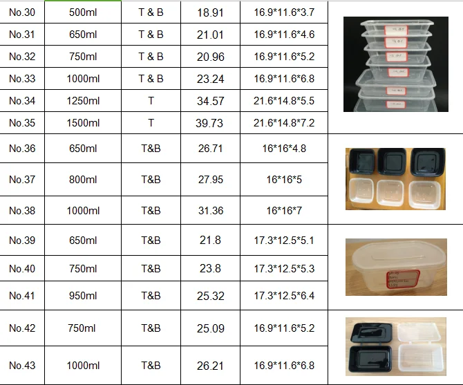 Disposable Food Container Snack Fruit Packing Boxes Takeaway Portable ...