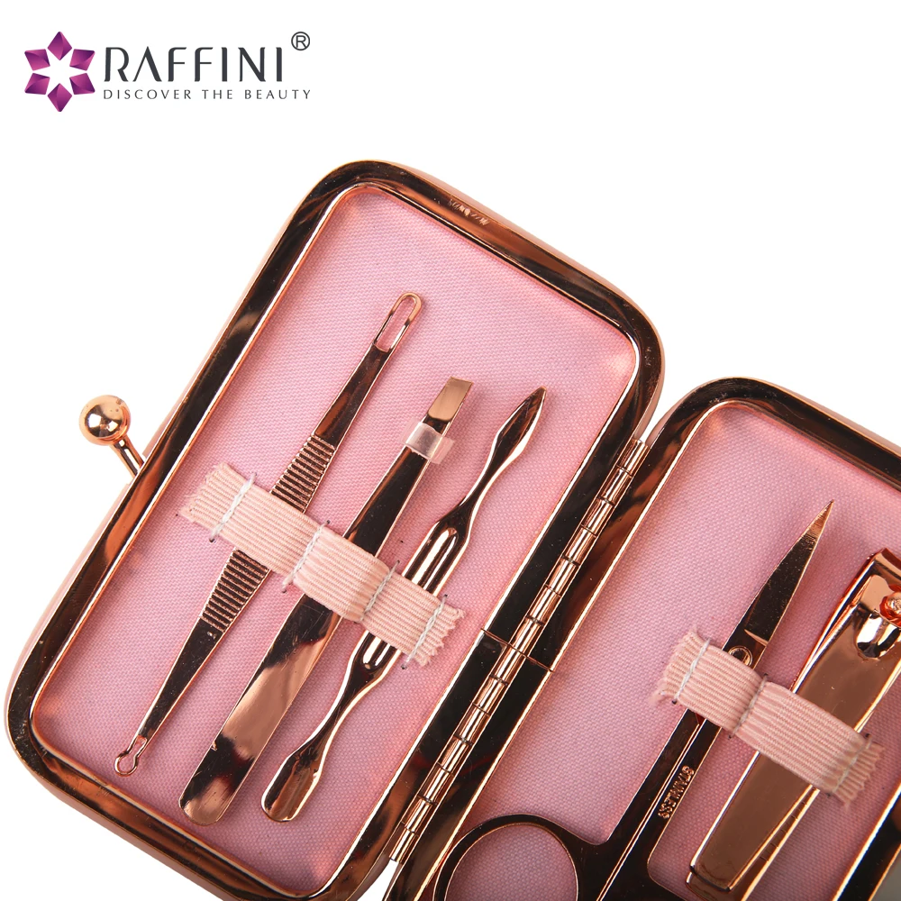 Raffini Stainless Steel 5pcs Gold Color Manicure Set