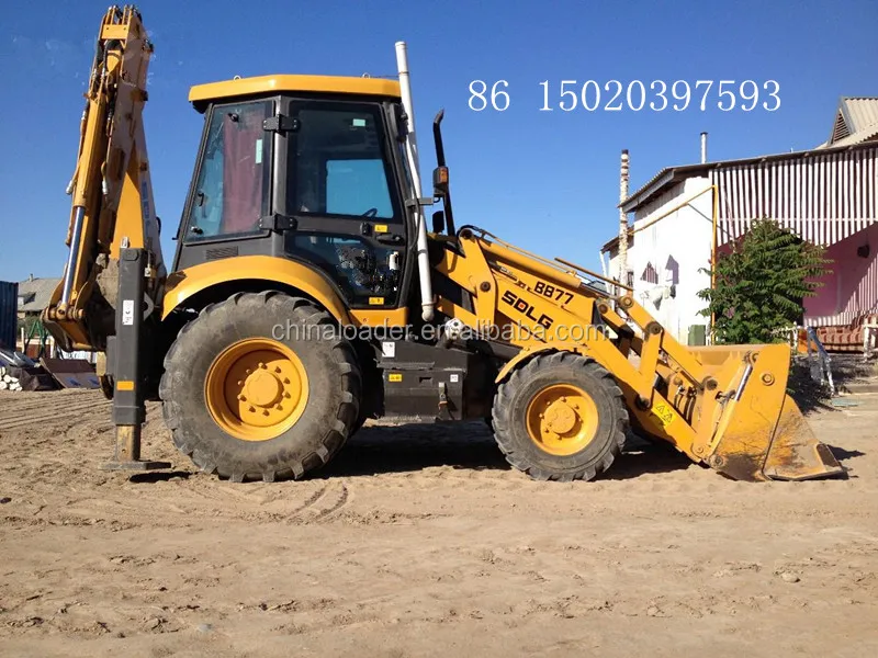 8 Ton Backhoe Loader Sdlg Brand B877 Construction Machinery For Gold ...