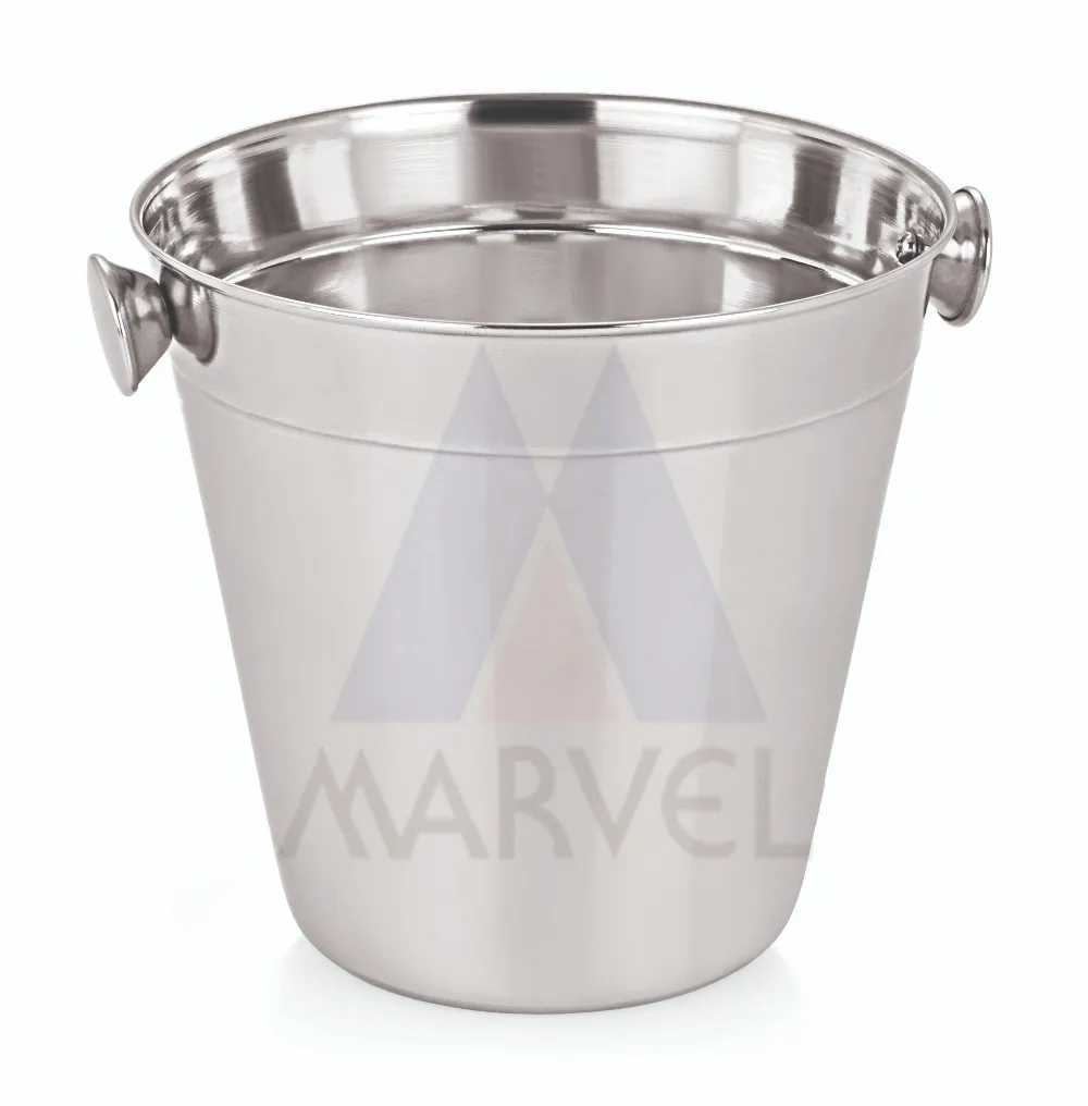 Stainless Steel Ice Bucket With Knob Handle - Buy Champagne Wine Beer ...