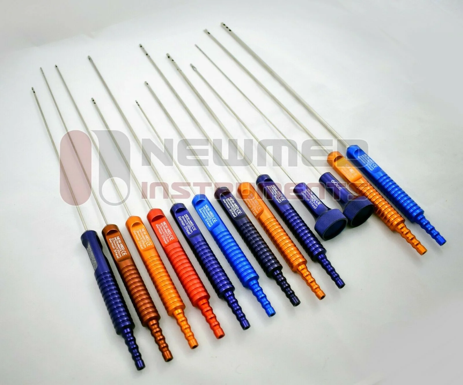 Lipofilling Liposuction Cannula Kit 13 Pcs Fixed Handle Full Body Fat ...