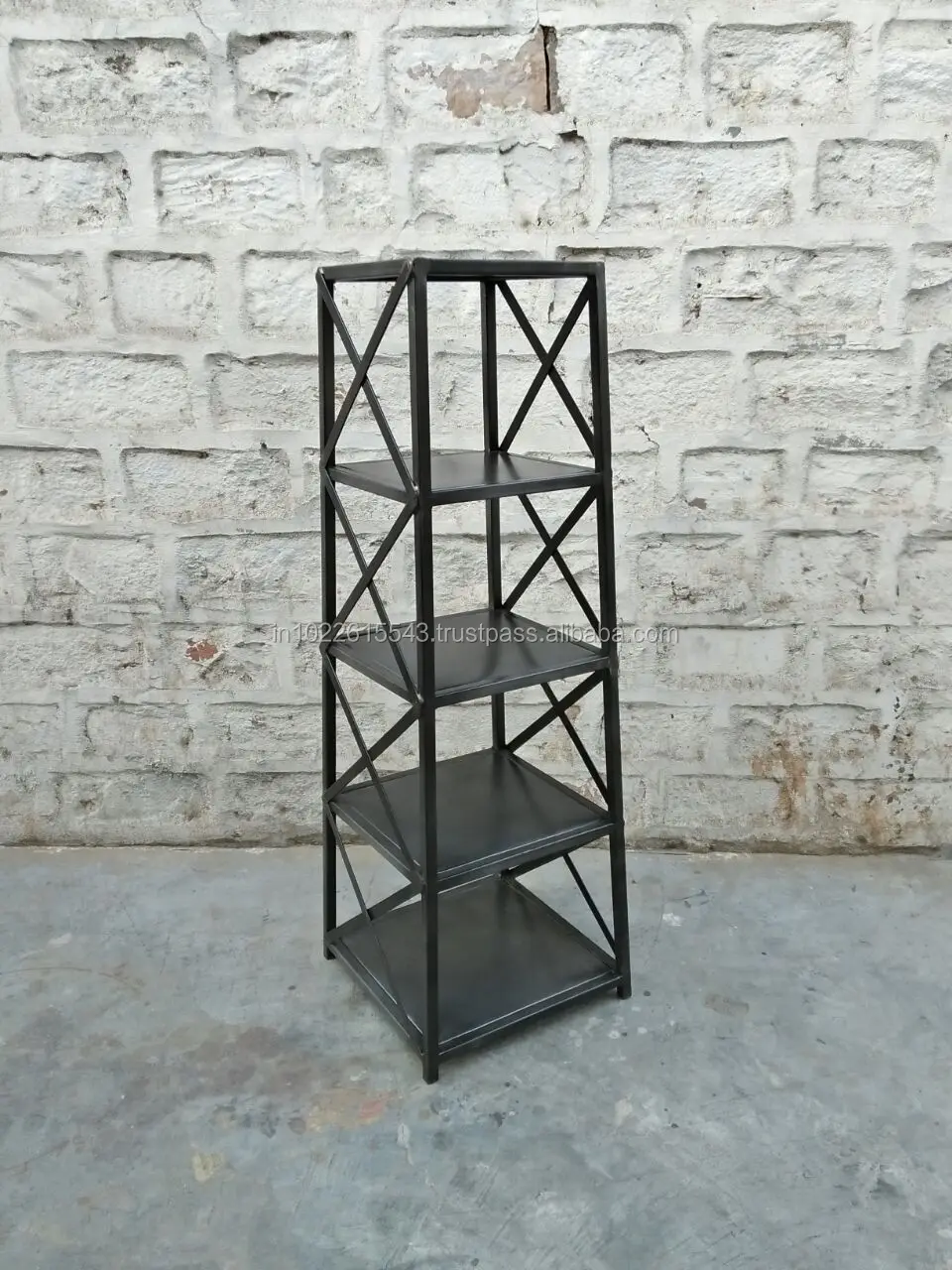 Industrial Iron 4 Stor Bookshelf, Vintage Iron Storage Shelf| Alibaba.com