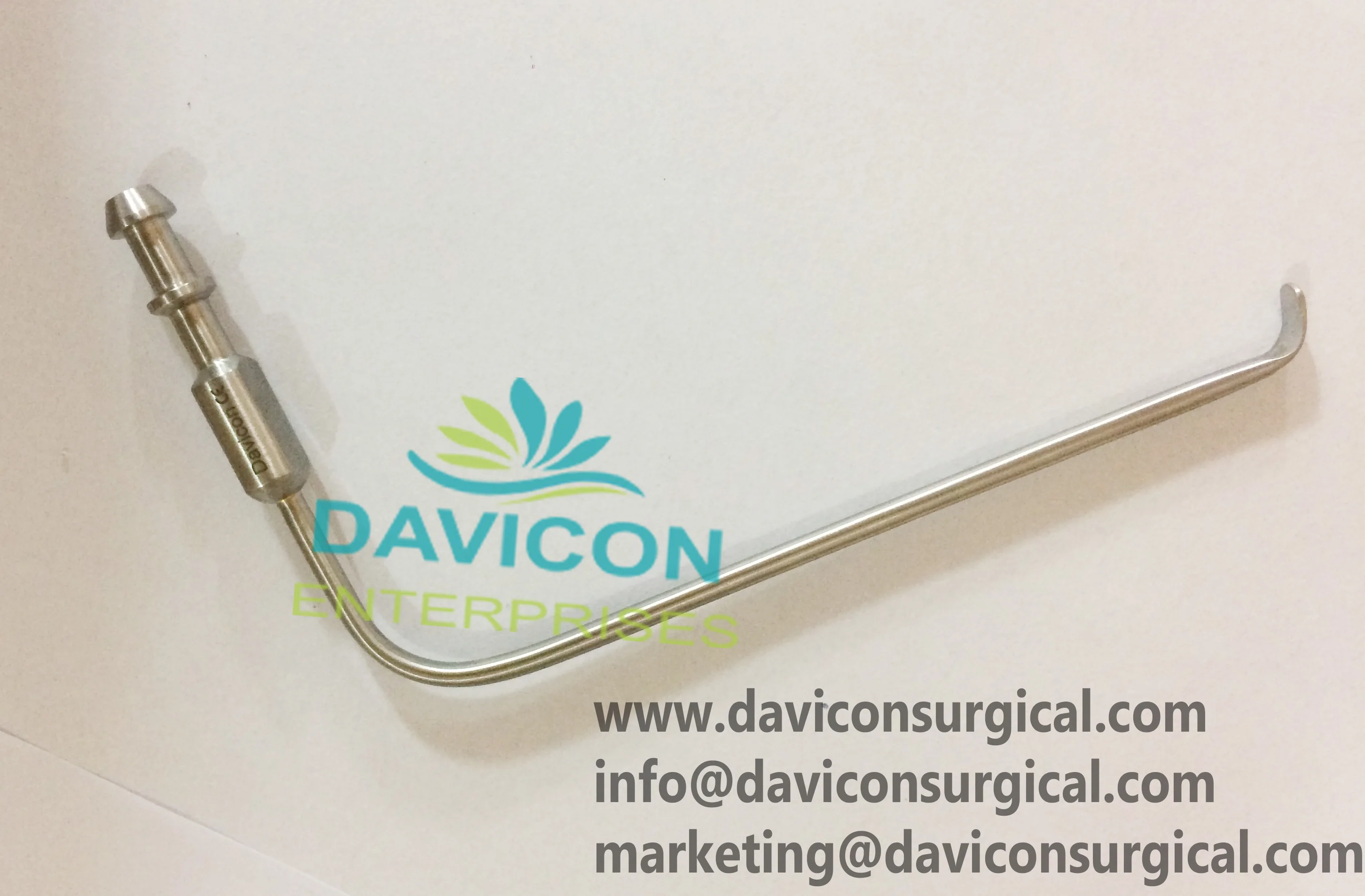 SUCTION TUBE WITH DISTAL NERVE ROOT RETRACTOR - DAVICON