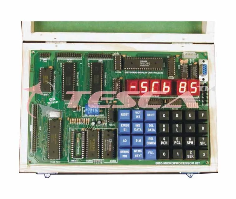 Single Board 8085 Microprocessor Trainer Kit For Education To Develop ...