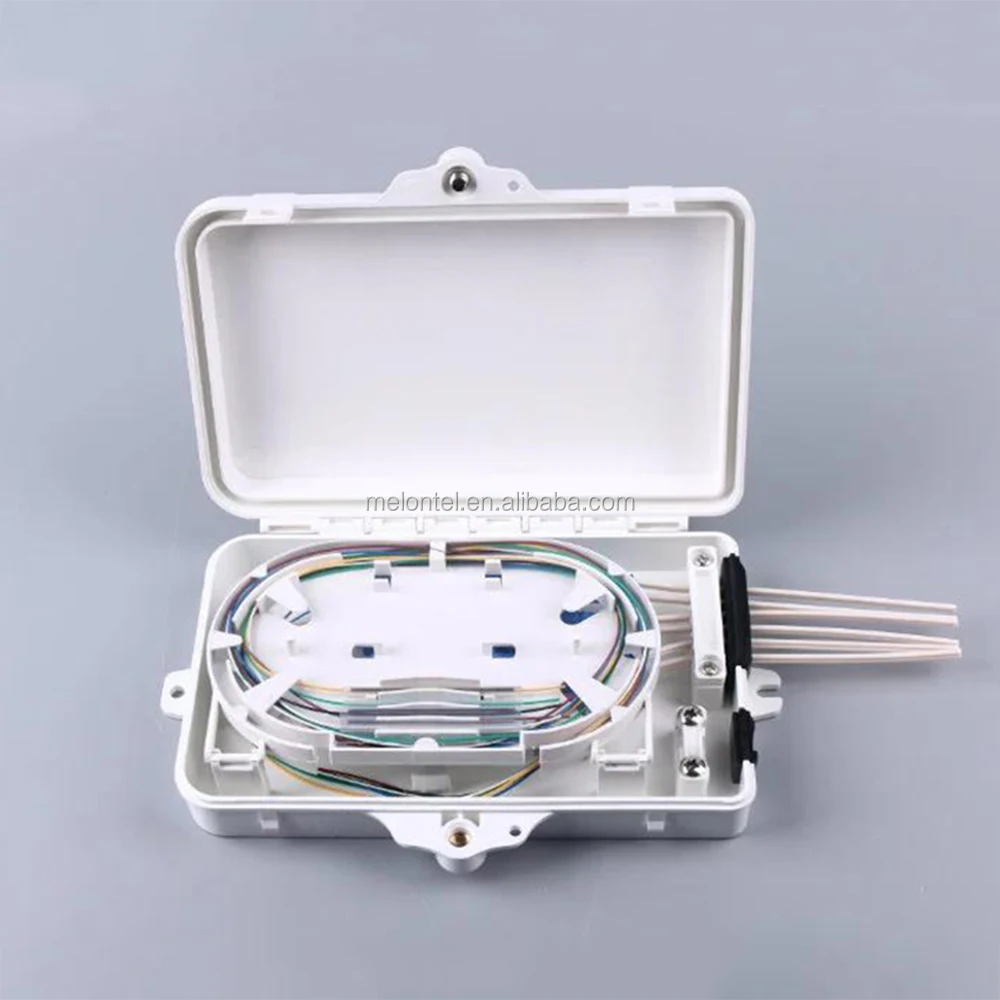 Mt-1215 Ftth Outdoor 6 Port Fiber Termination Box Fttp / White Fat 2 ...