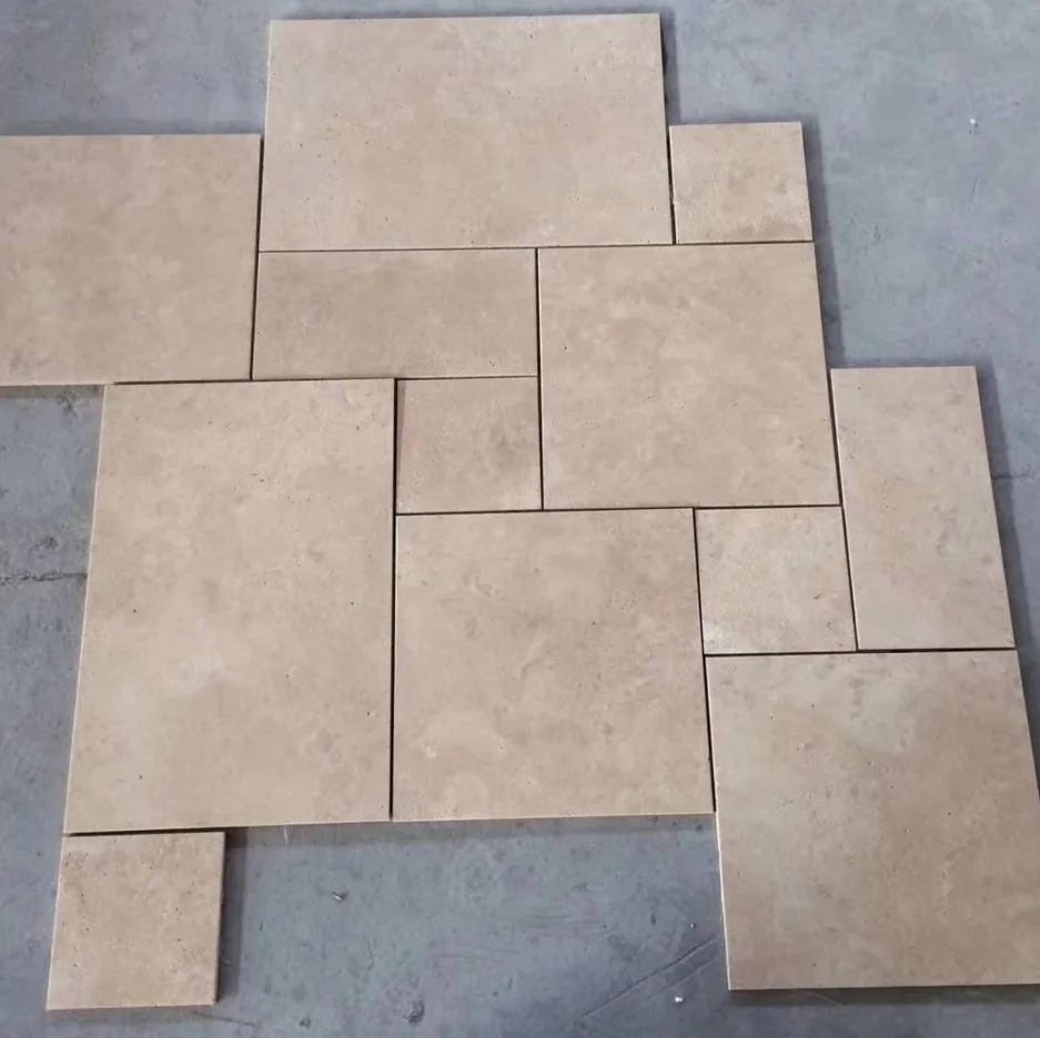 French Pattern Pavers Floor Wall Tiles Beige Limestone Price,Yellow ...