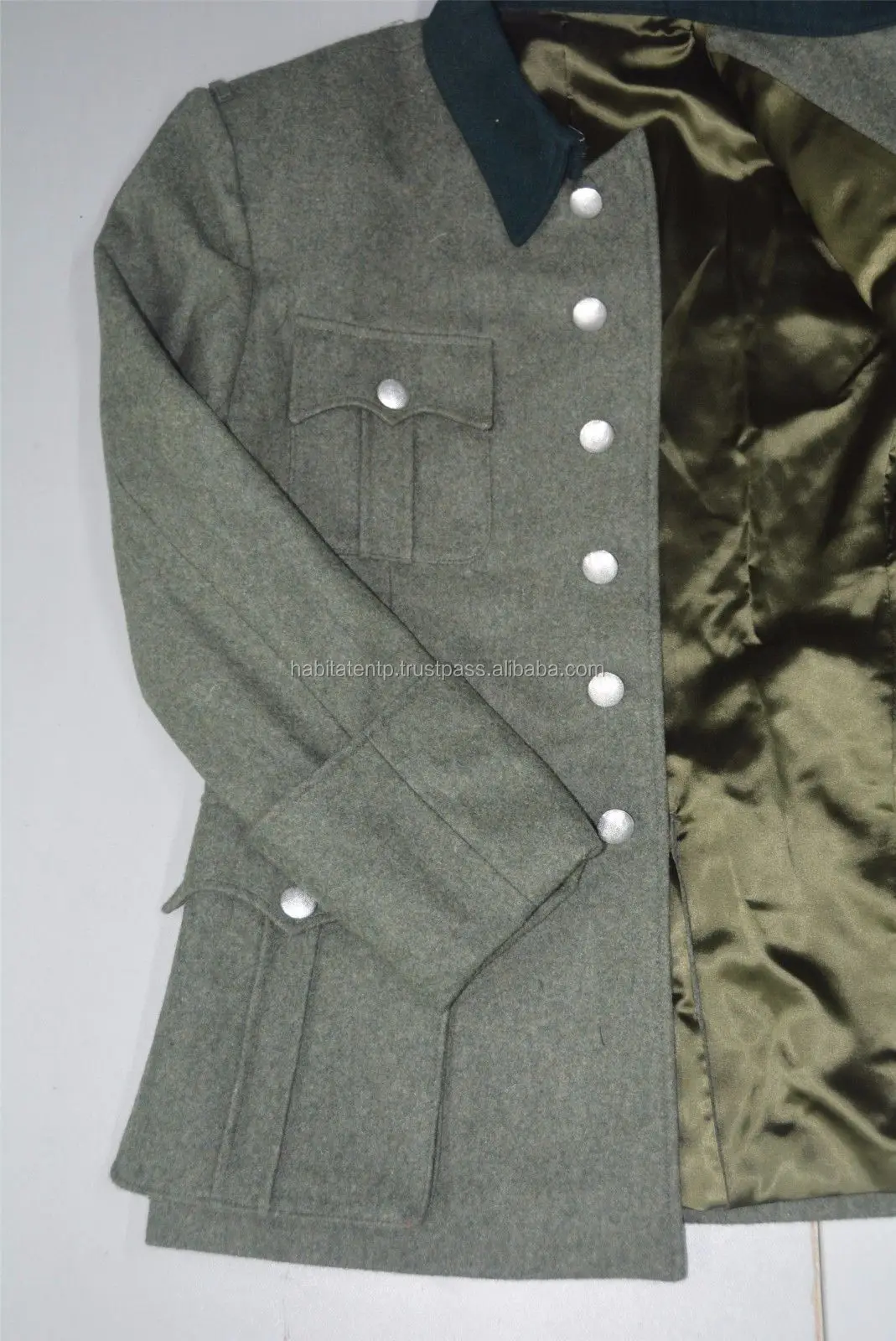 World War Ii Field Gray German Uniform Jacket Tunic Reproduction - Buy ...
