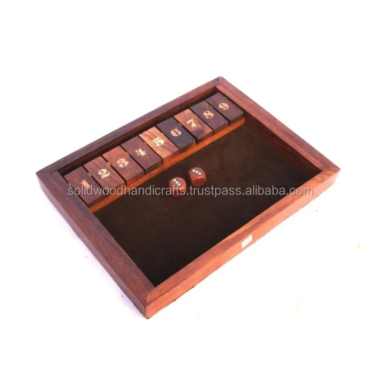 Customize Look Wooden Shut The Box Game - Buy Customize Look Wooden ...