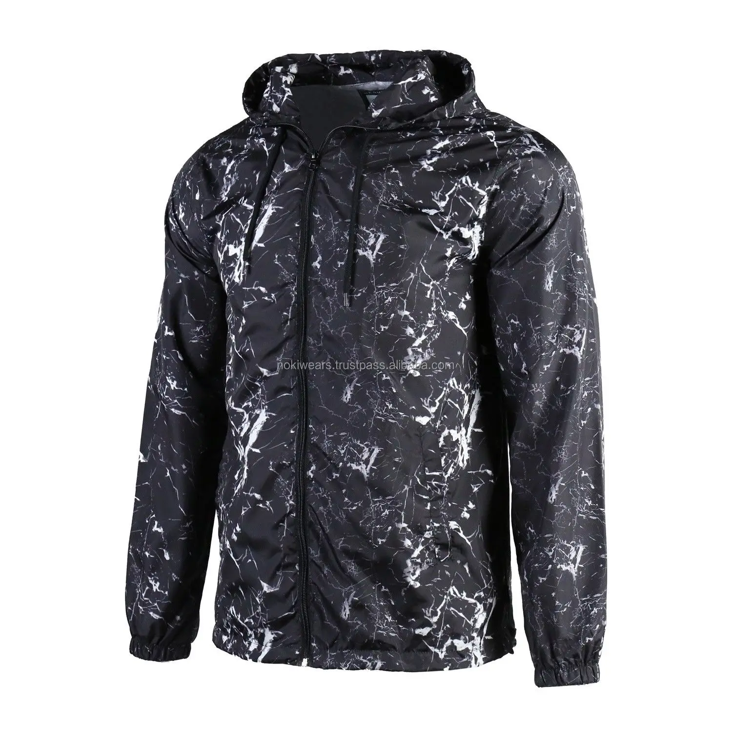 Oem Autumn Nylon Custom Running Jacket Wind Cheater /hooded Anorak ...