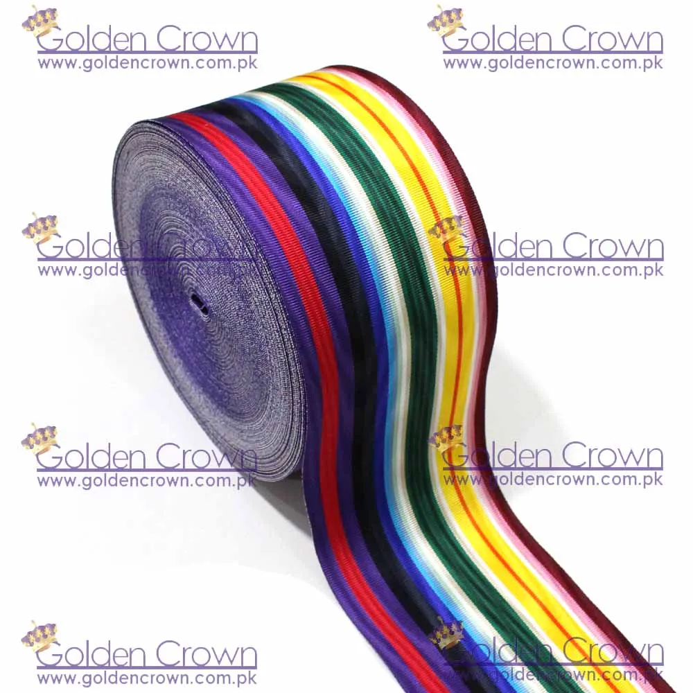 Rainbow Moire Ribbon | Masonic Regalia Rainbow Ribbon | Rainbow Ribbon ...