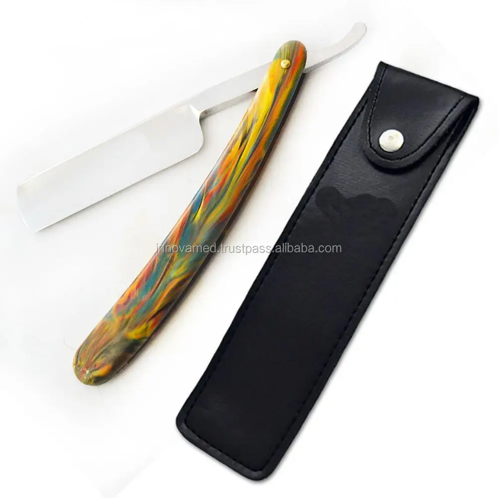 Barber Razor Salon Straight Cut Throat Wet Classic Shaving Yellow - Buy ...