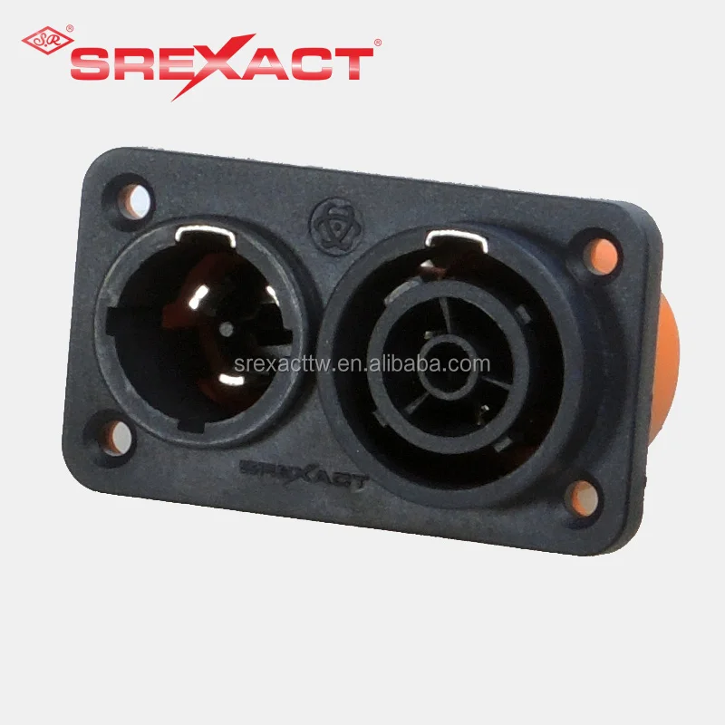 SREXACT 16A Male Panel Mount True1 Powercon Power Connector