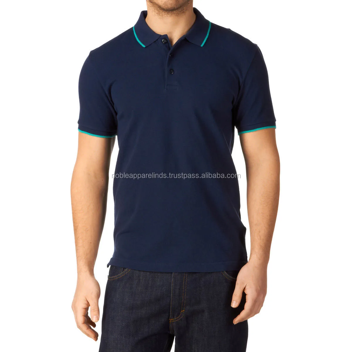 Blue Color Combination Polo Shirt Nice Style And Grace Design Polo T ...