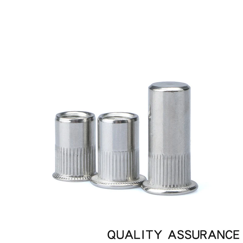 Open End Thread Insert Stainless Steel 304 Rivet Nut Flat Head M3 M4 M5 ...