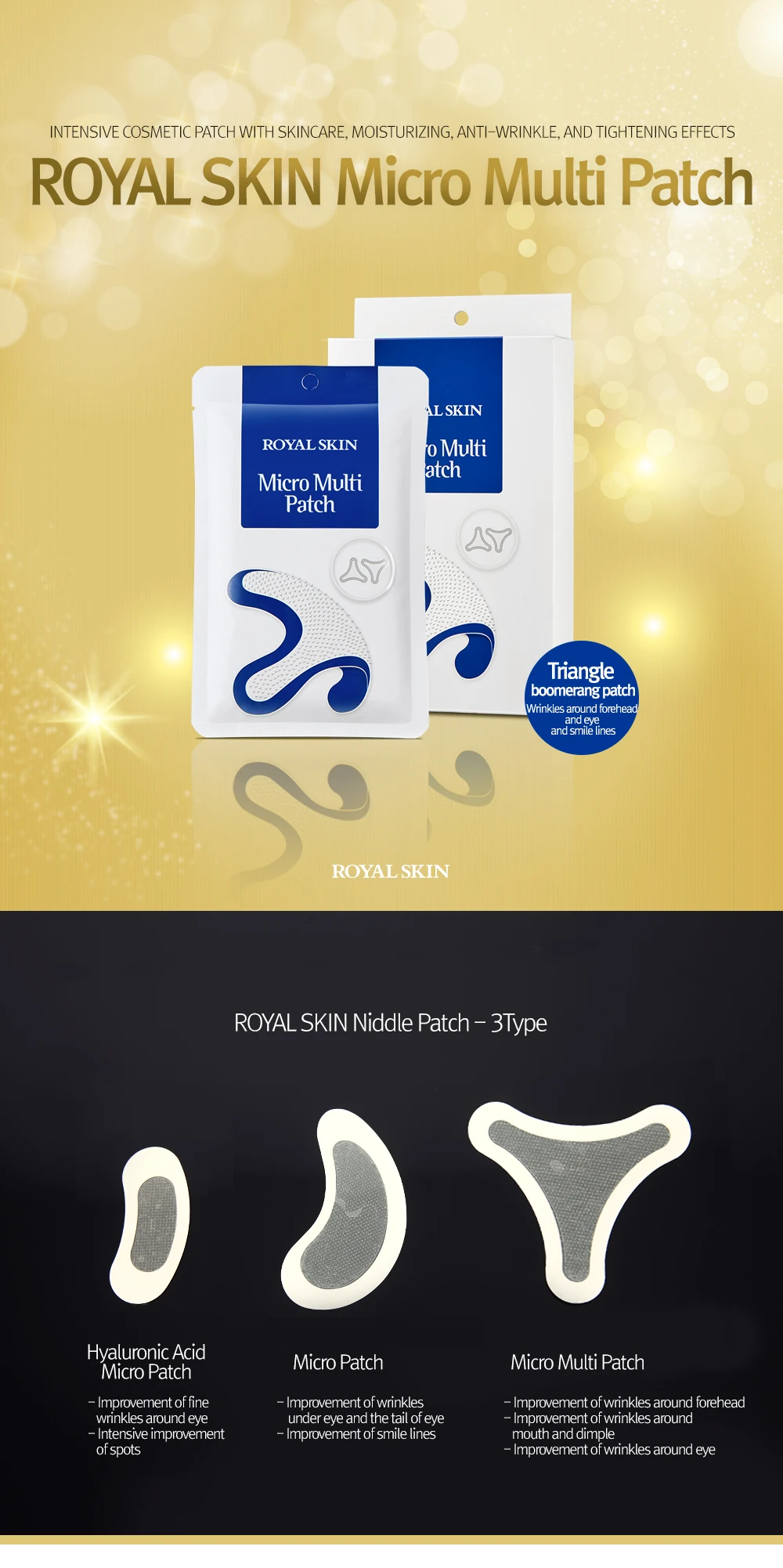 Royal Skin Care Moisturizing Anti-wrinke Tightening Micro Multi Needle ...