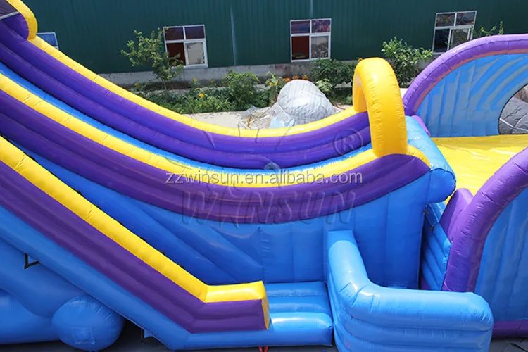 43'H Drop Kick Inflatable Water Slide - Fun & Safety
