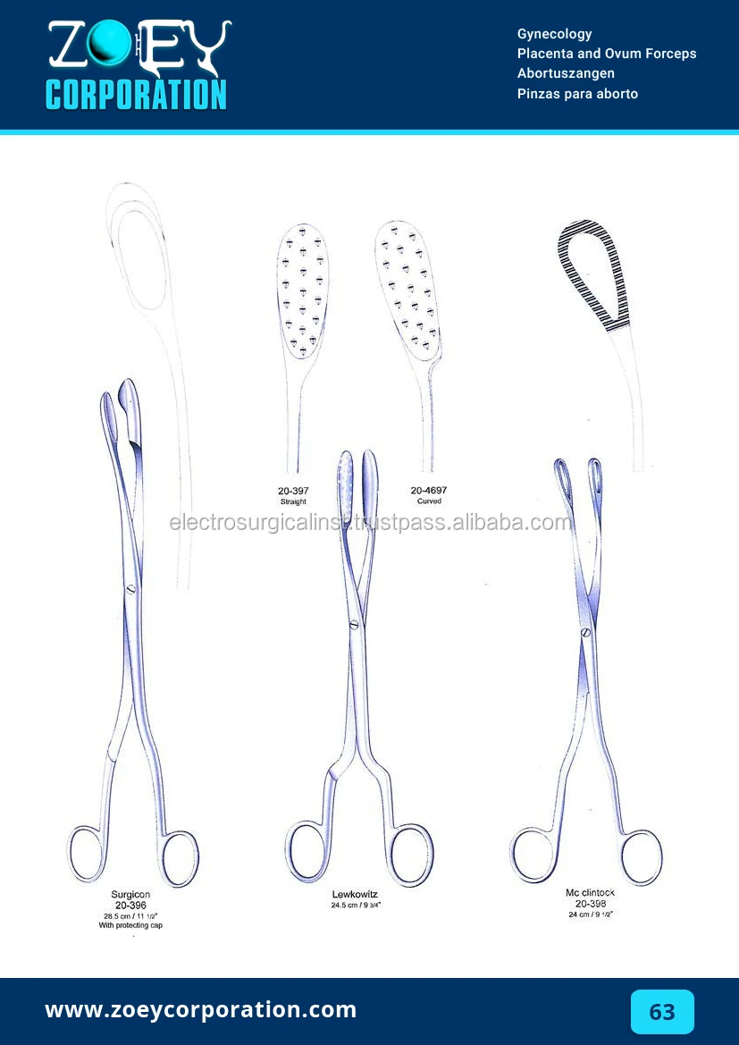 Winter Placenta And Ovum Forceps,Gynecological Winter Placenta And Ovum ...