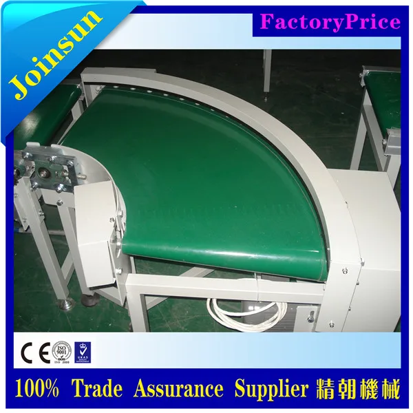 90 Degree Conveyor Belt 90 Degree Zero Tangent Turn Curve Belt Conveyor ...