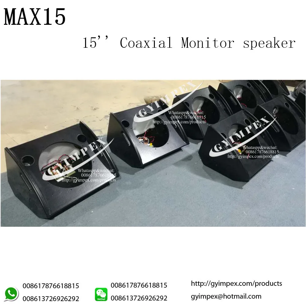 Two Way Powerful Stage Floor Monitor Speakers Audio 15 Inches Max15 Coaxial Loudspeaker - Buy ...