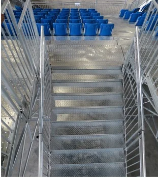 Galvanized Steel Stairs And Temporary Modular Access - Buy Steel Stair ...