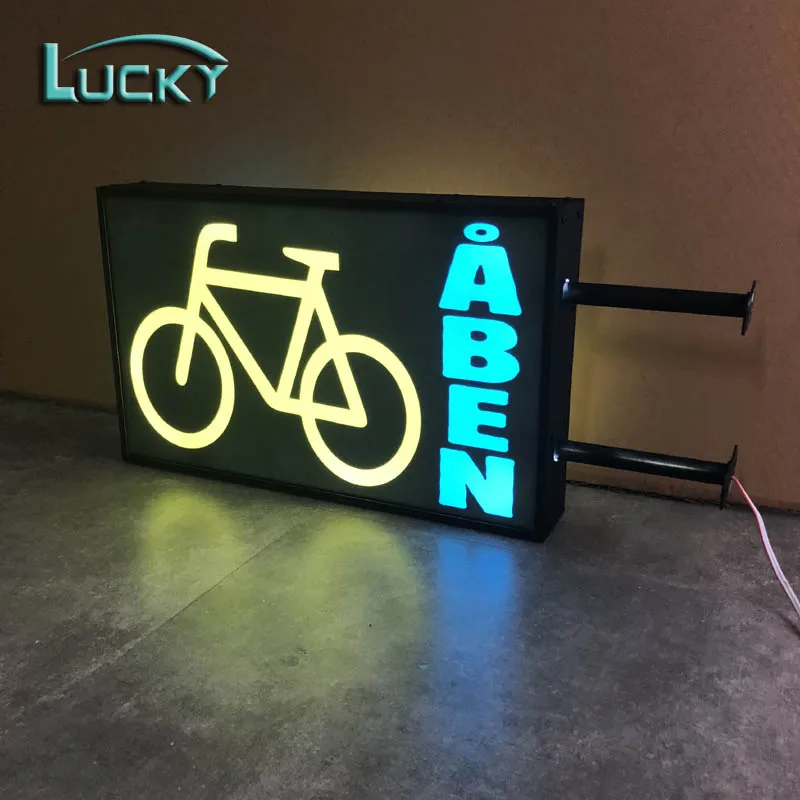 180*45cm China Advertising Single Face Led Lightbox Sign - Buy Flashing ...