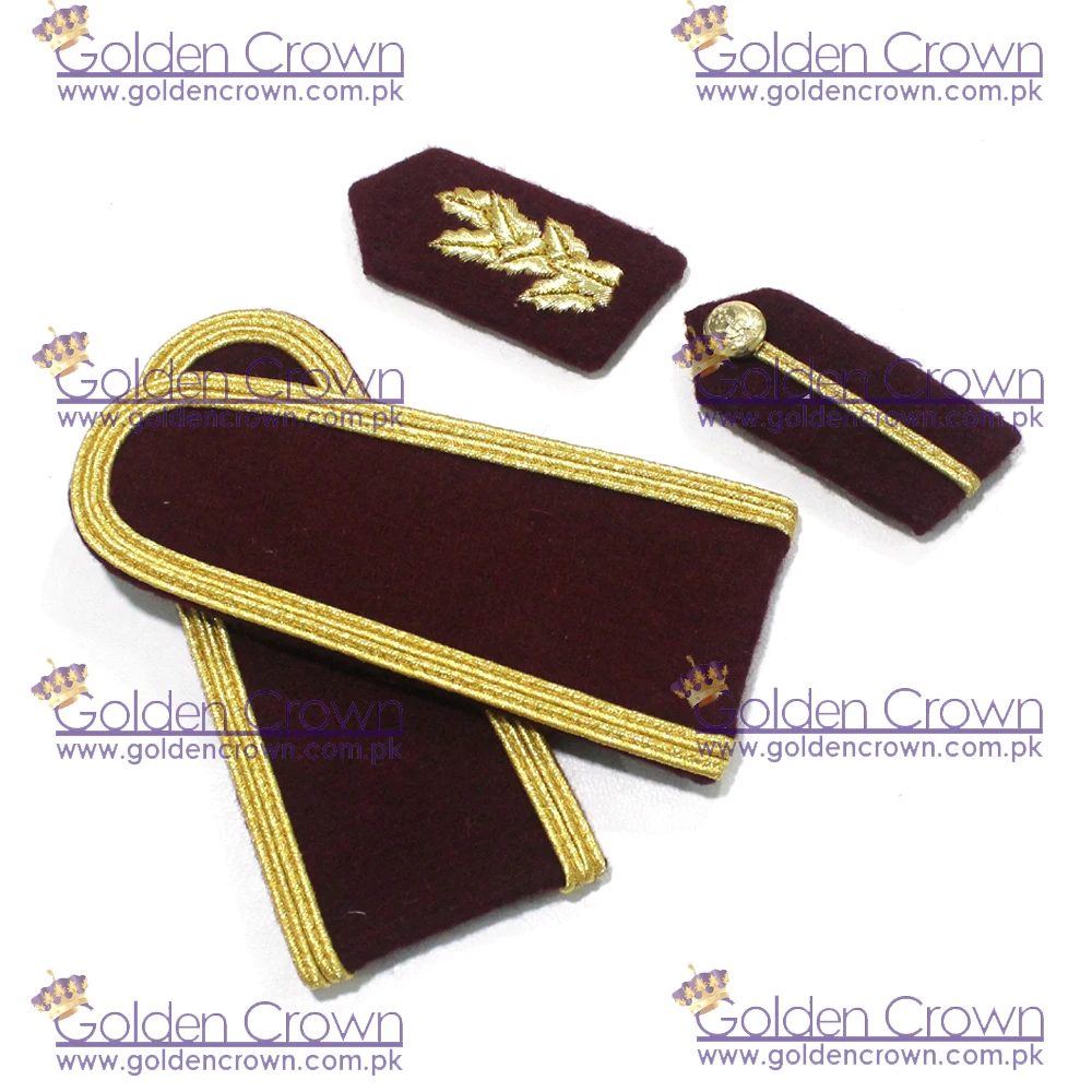 Custom Army Uniform Shoulder Board Military Gorget Collar Ranks Custom ...