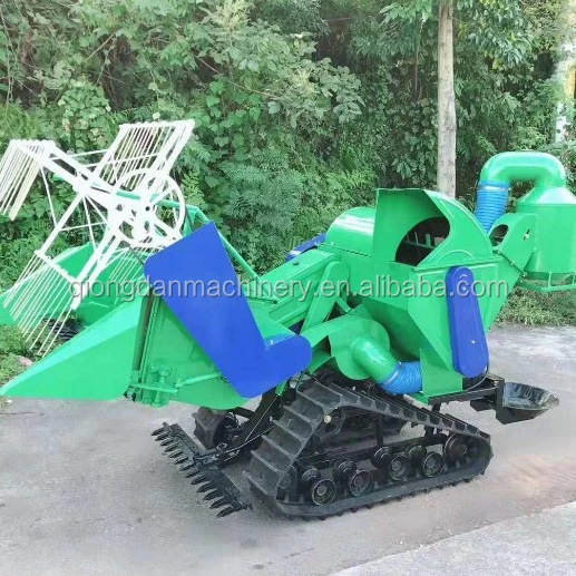 Self Walking Mini Grain Combine Harvester And Thresher For Paddy Wheat ...