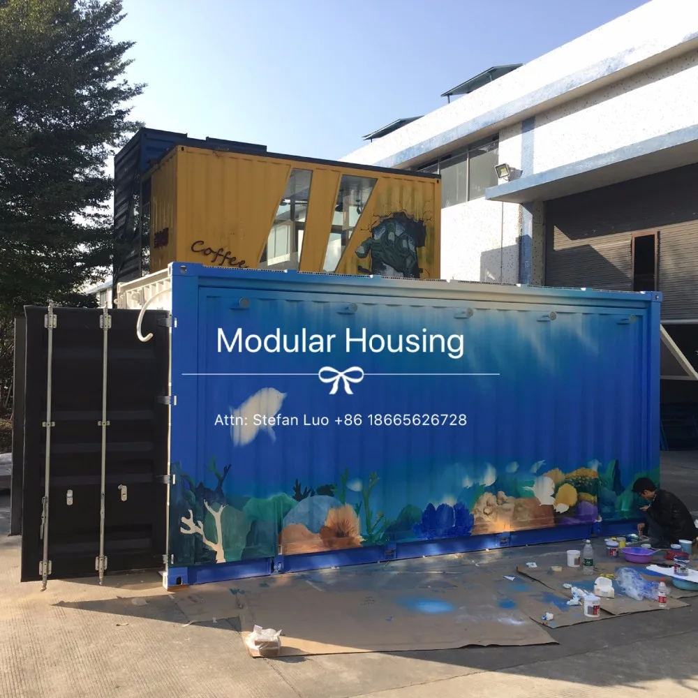 Container 20 Ft Cafe Hot Sale Portable Shipping Container Coffee Shop ...