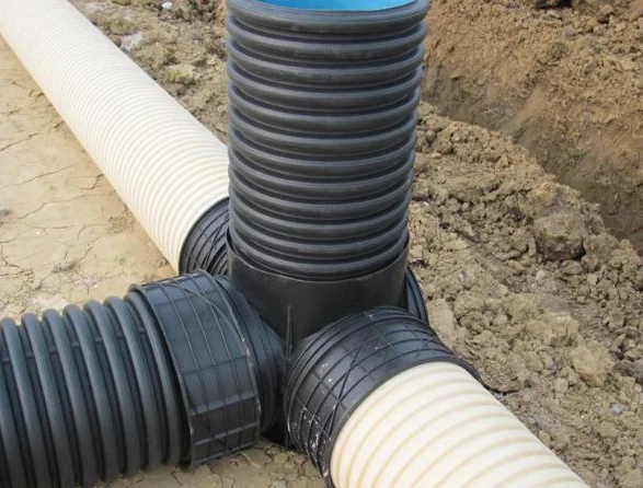 All Sizes of PVC Double Wall Corugated Sewage Pipe | Light Weight ...