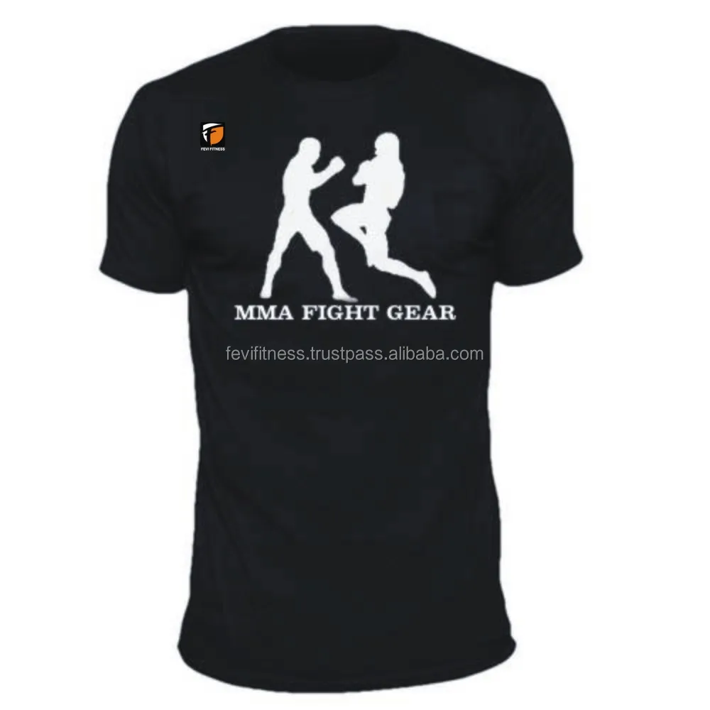 High Quality Mma Wears Custom Logo Printed 100% Cotton T Shirt / Mma ...