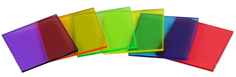 Educational Translucent Square Tiles for Kids Math Learning