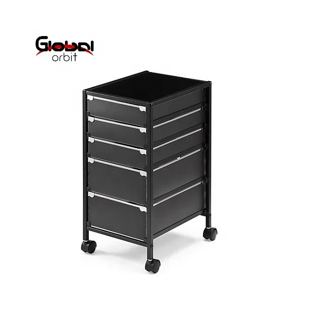 5 Tier Office Plastic Drawer Trolley - Storage & Mobility