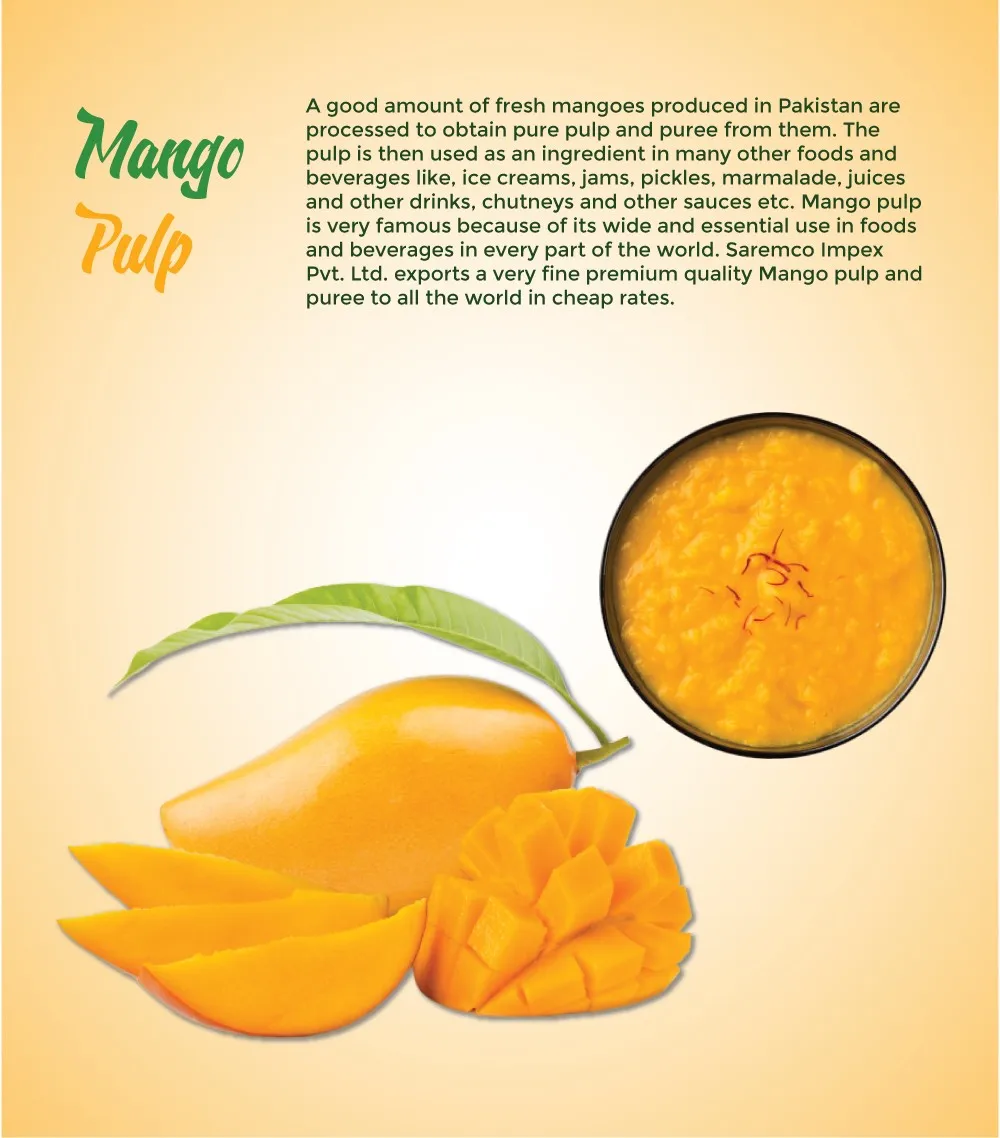 Fresh Mango Pulp From Pakistan - Buy Mango Pulp,Pulp For Juice Factory ...