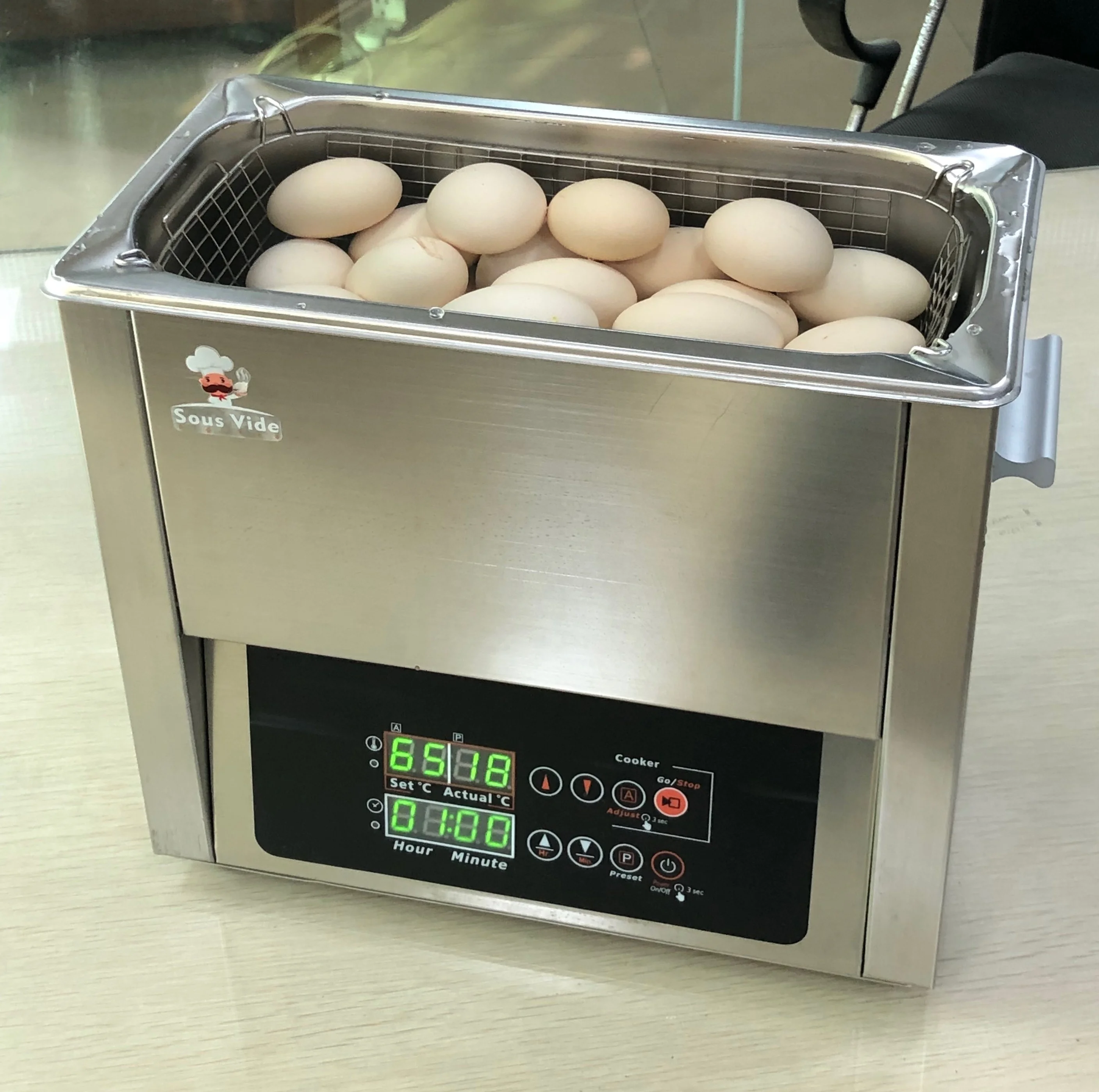 6L Sous Vide Egg Cooker - Even Temperature & Stainless Steel