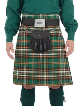 Mens Scottish Kilts,Heritage Of Ireland Tartan Traditional 8 Yard Kilt ...