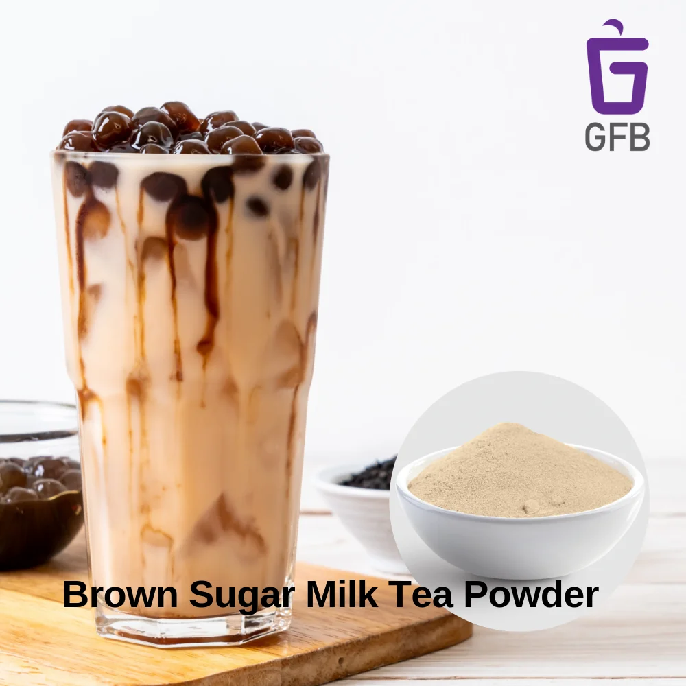 Popular Taiwan Okinawa Brown Sugar Milk Tea Powder 1kg Halal - Buy ...