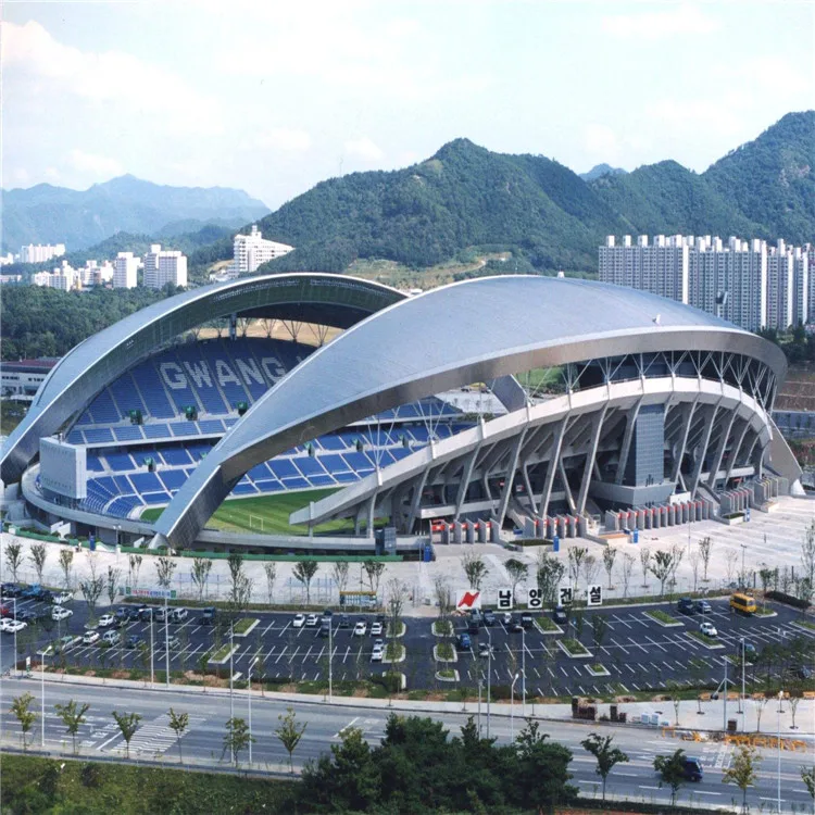 Steel Space Truss Structure Stadium/gym/sports Hall/stade - Buy Space ...