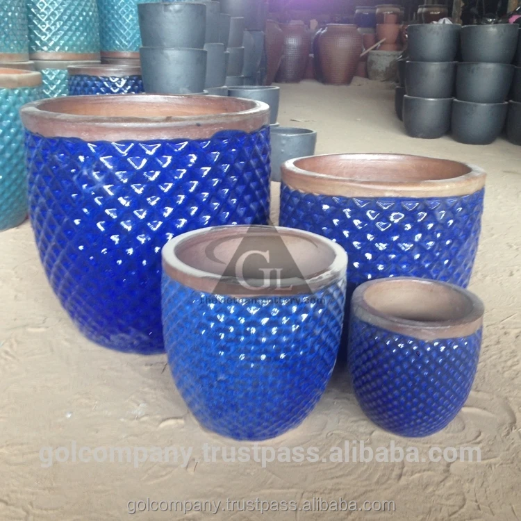 [סיטונאי] חיצוני אדניות-עציצי קרמיקה חימר כלי חרס מזוגגים-Outdor-גן ...