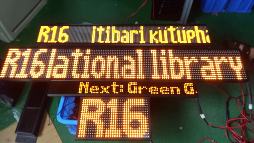 Hot Sale School Bus High Brightness Programmable Scrolling Text Led ...