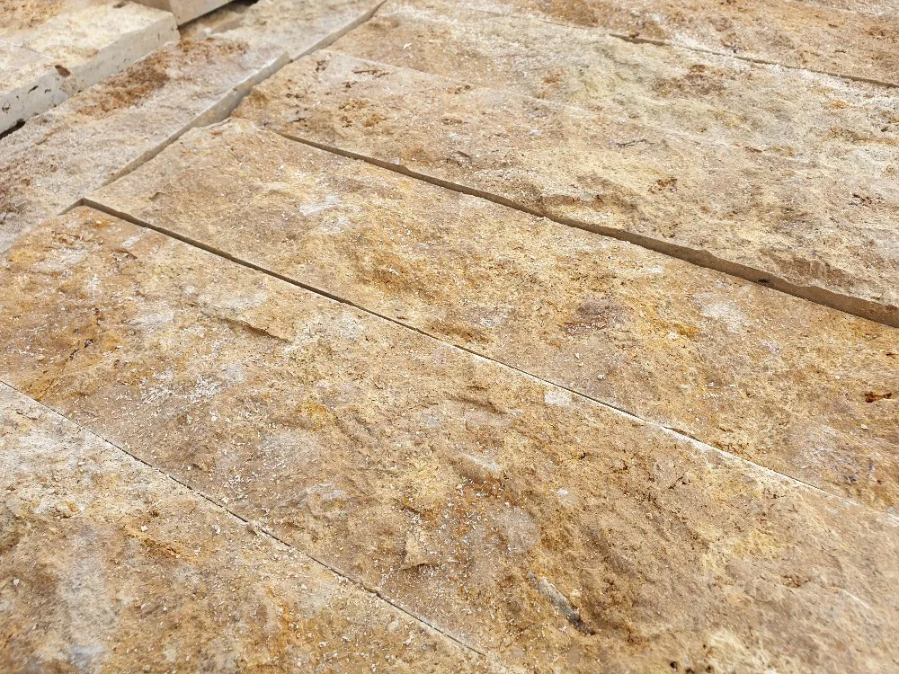 2023 Travertine Split Face Random Sizes In All Colours Premium Quality ...
