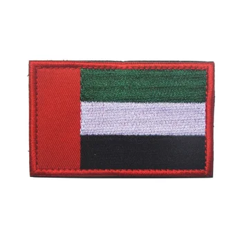 Custom Promotional Embroidered Patch Country Flag Patches Dubai Uae ...