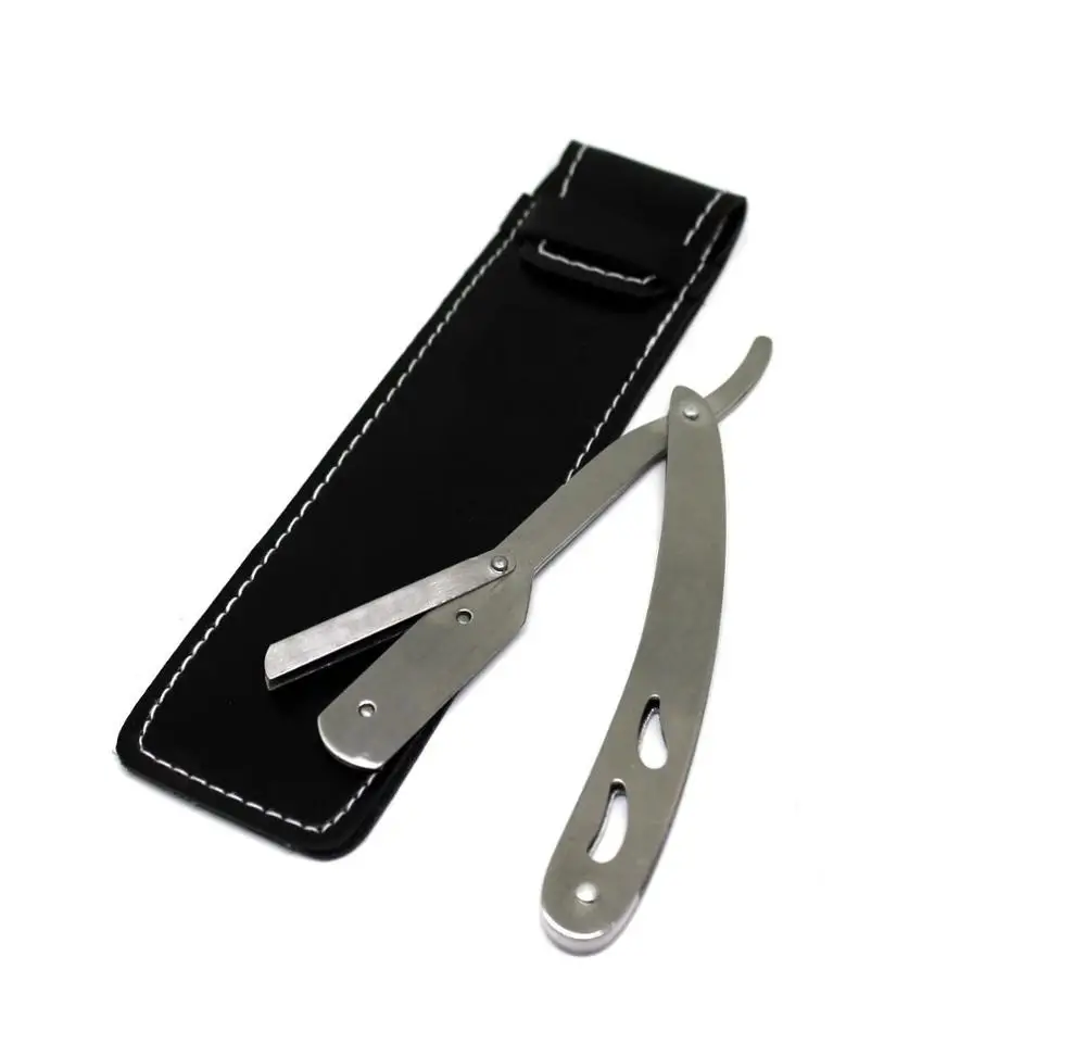 Straight Cut Throat Shaving Razor Shavette Marble Effects Handle ...