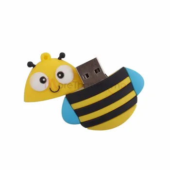 Custom Shell 64gb Cartoon Bee Shaped Usb Memory Stick Customized Usb ...