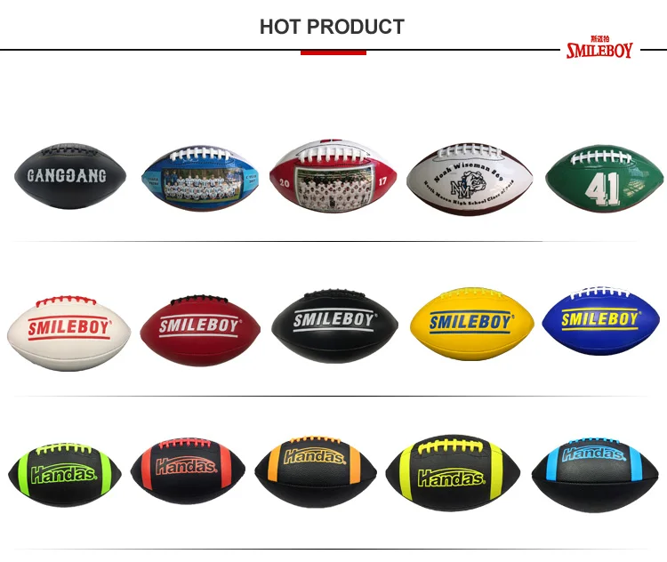 American Football Printed Embossed Custom Logos Cheap Price Size F9 ...