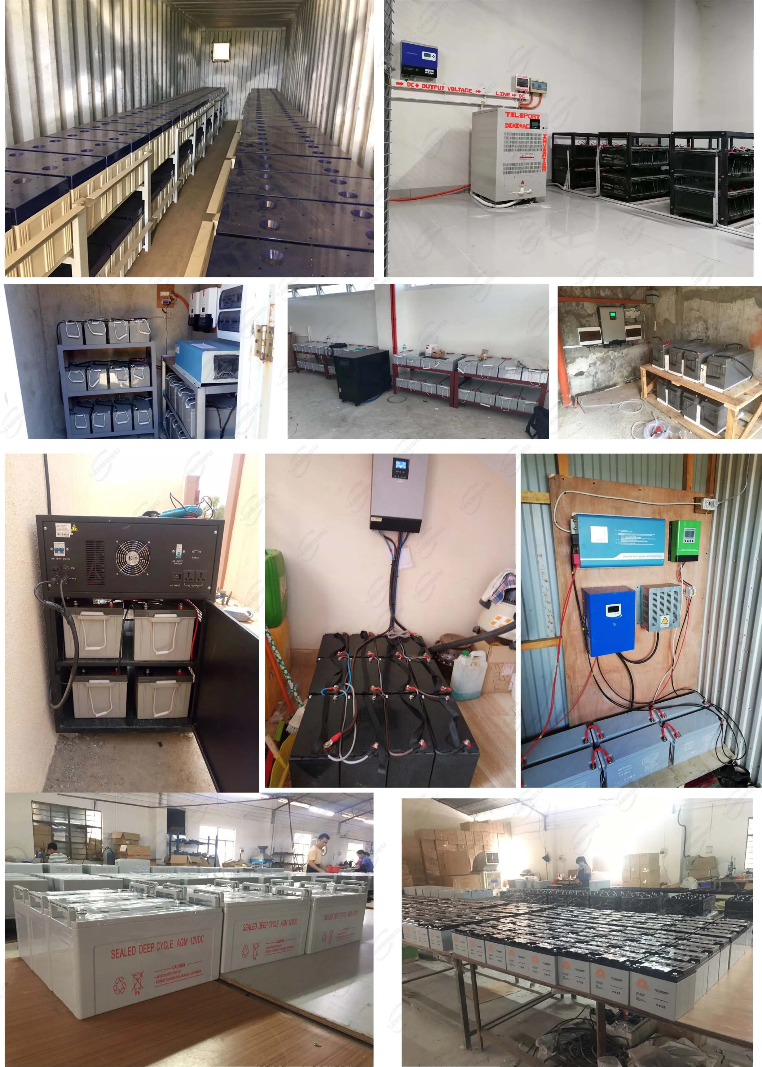 Orange Color Gle Battery /Long Life Deep Cycle AGM Solar Battery 12v ...