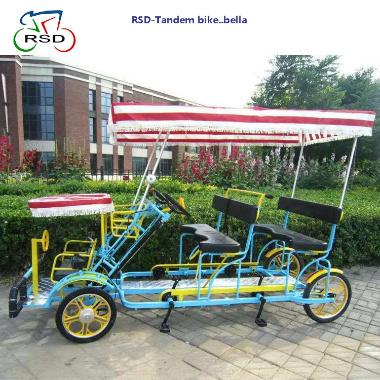 New Model 4 Wheel Bicycle For Sale Rent Tandem Bike,2 Persons Surrey ...