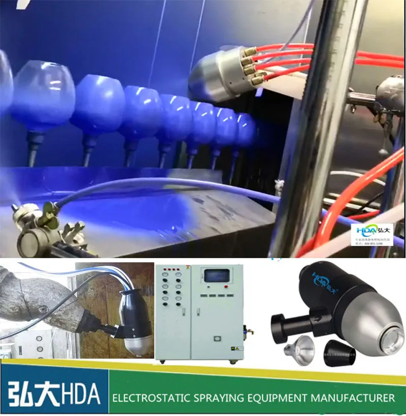 Hda Rotary Bell Automatic Electrostatic Liquid Paint Spray Robot Arm ...